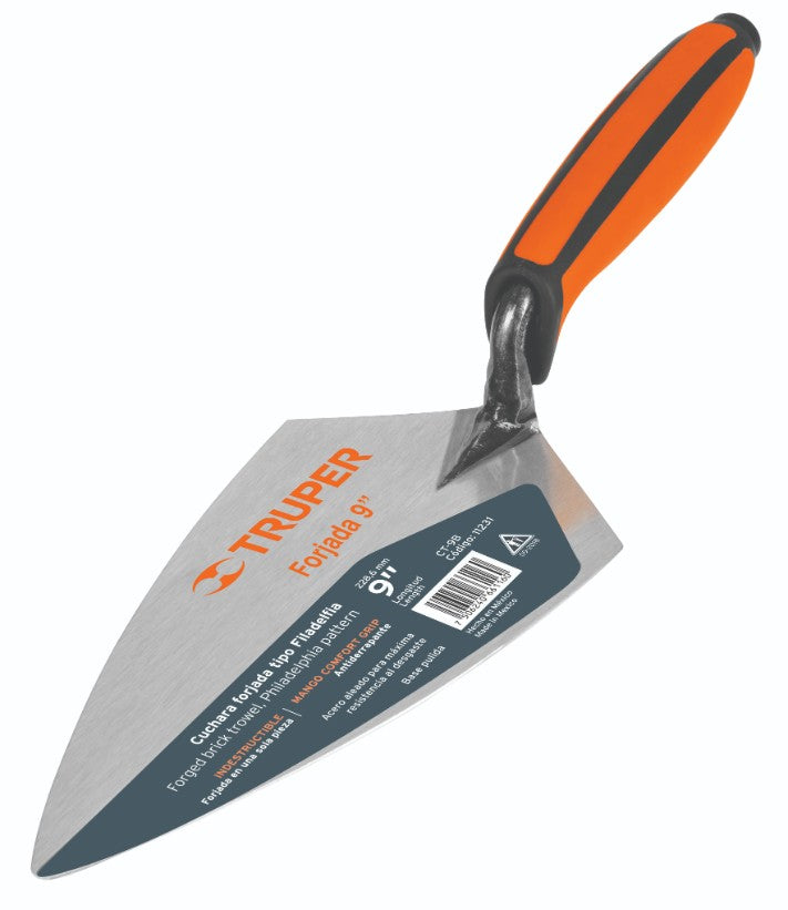 Truper CT-9B Cuchara para albañil tipo Filadelfia 9' mango bimaterial ...