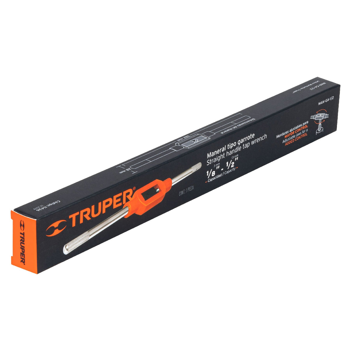 Truper MAN-GA-1/2 Maneral tipo garrote para machuelo 1/2' – Ferrenacional