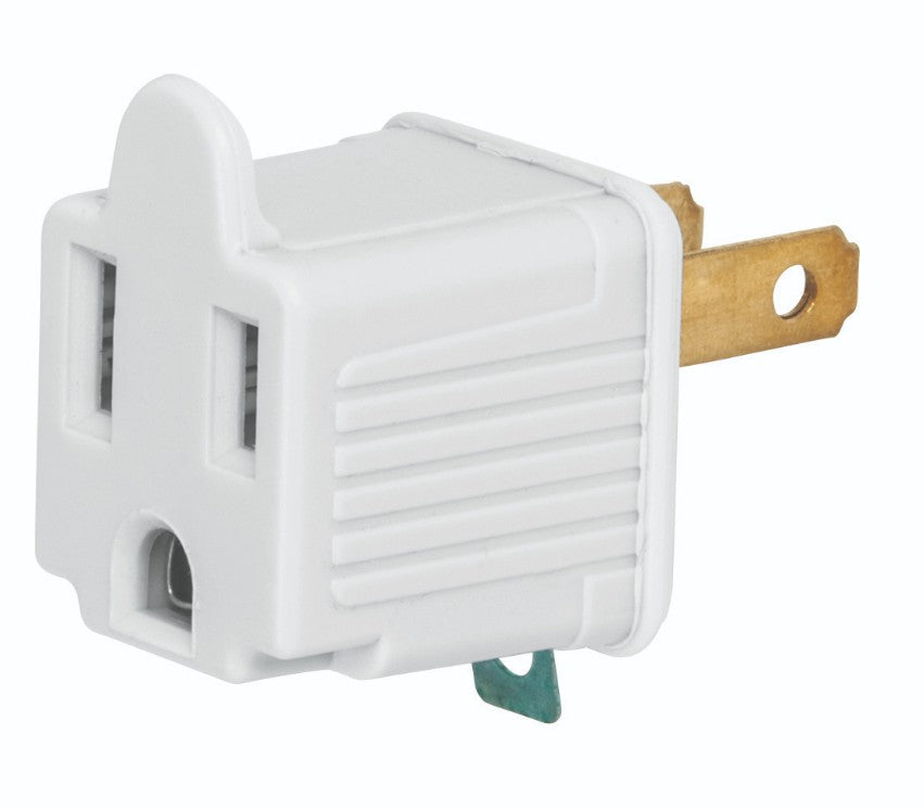 Volteck AD-32B Adaptador 3 a 2 blanco, Volteck, 2 piezas – Ferrenacional