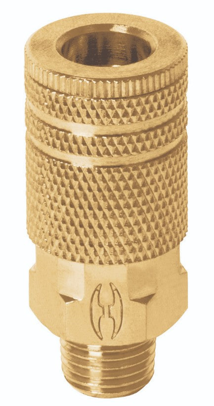 Truper COPLE-MA-1/4 Cople de latón, cuerda 1/4 NPT, macho – Ferrenacional