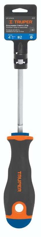 Truper DP-1/4X4B Desarmador punta Phillips # 2, mango Comfort Grip, 4 ...