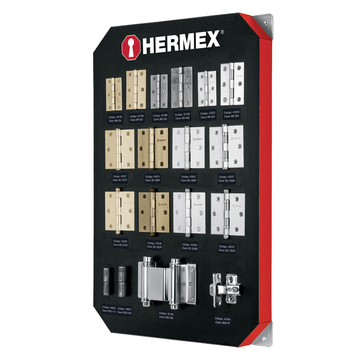 Hermex EX-HE-BI Exhibidor Hermex con bisagras – Ferrenacional