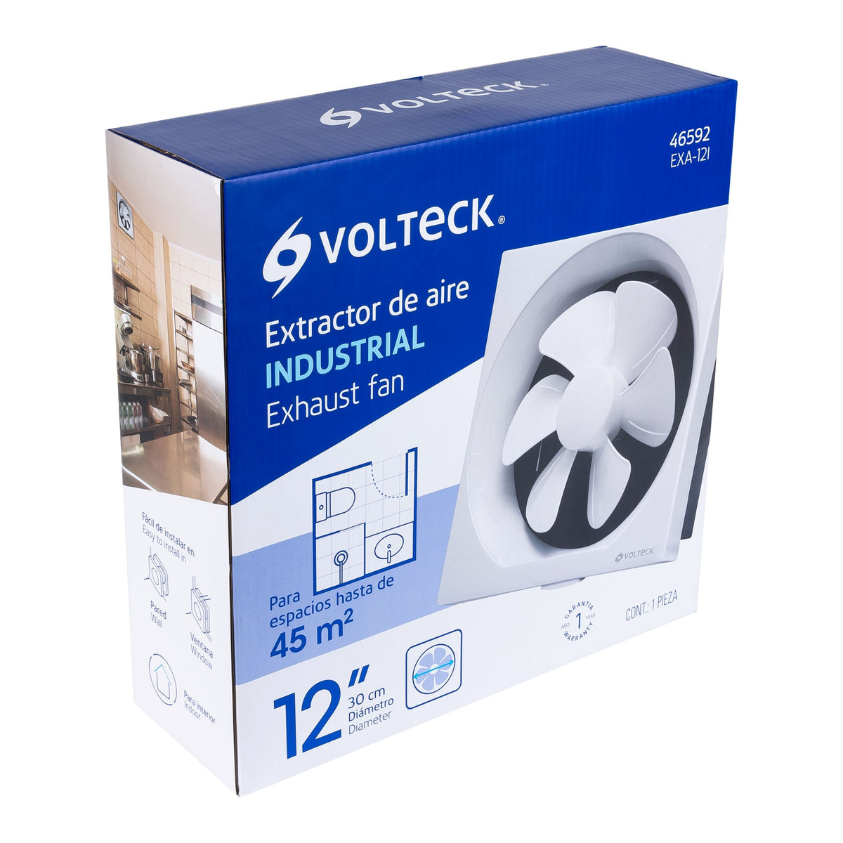 Volteck EXA-12I Extractor Industrial de aire 12', Volteck – Ferrenacional