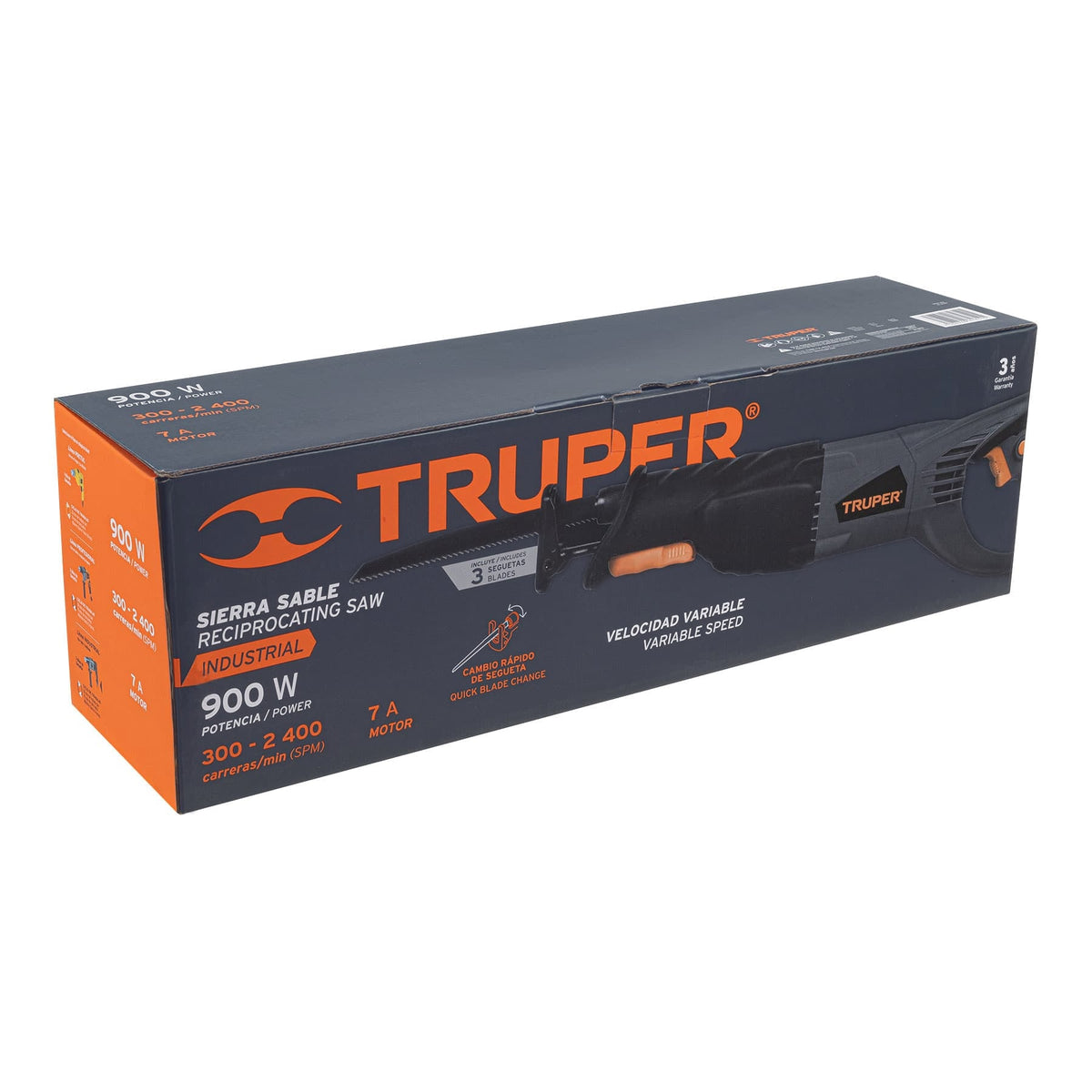 Truper SISA-N2 Sierra sable 900 W velocidad variable, industrial ...